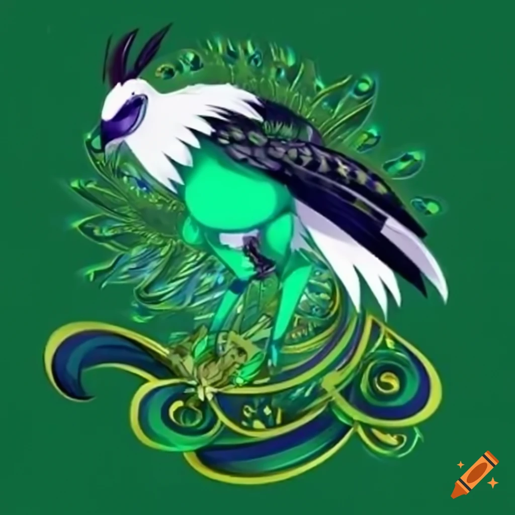 Futuristic anthro hybrid bird in fantastical art style on Craiyon