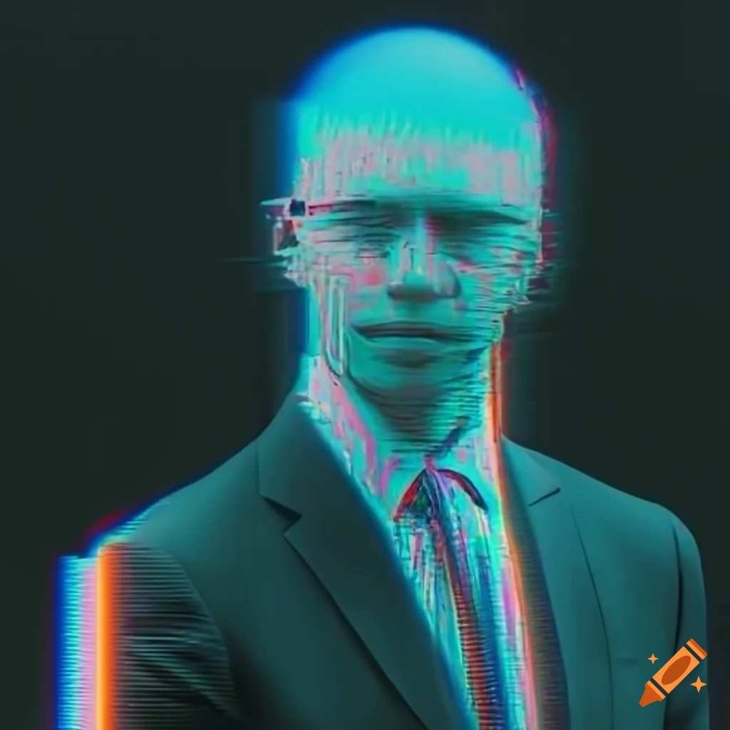 X-ray vision hologram portrait in vintage attire with double exposure ...