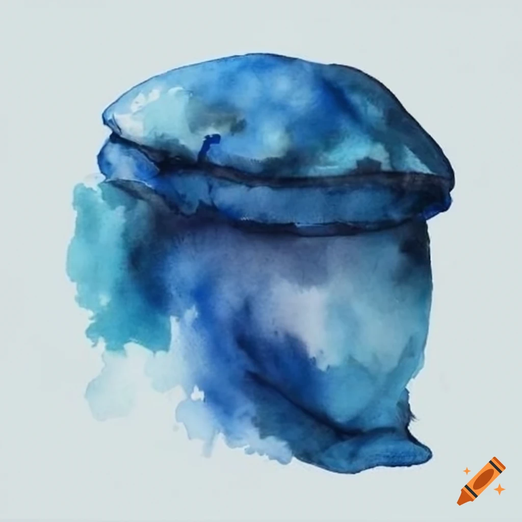 Blue old french cap on Craiyon