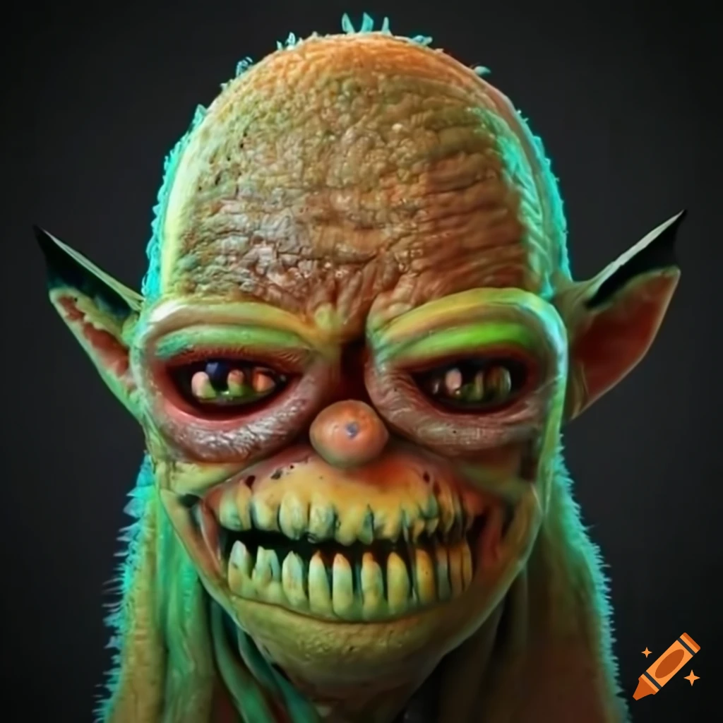 Mutant omega mart lemon fruit monster in extreme hyper-realistic detail ...