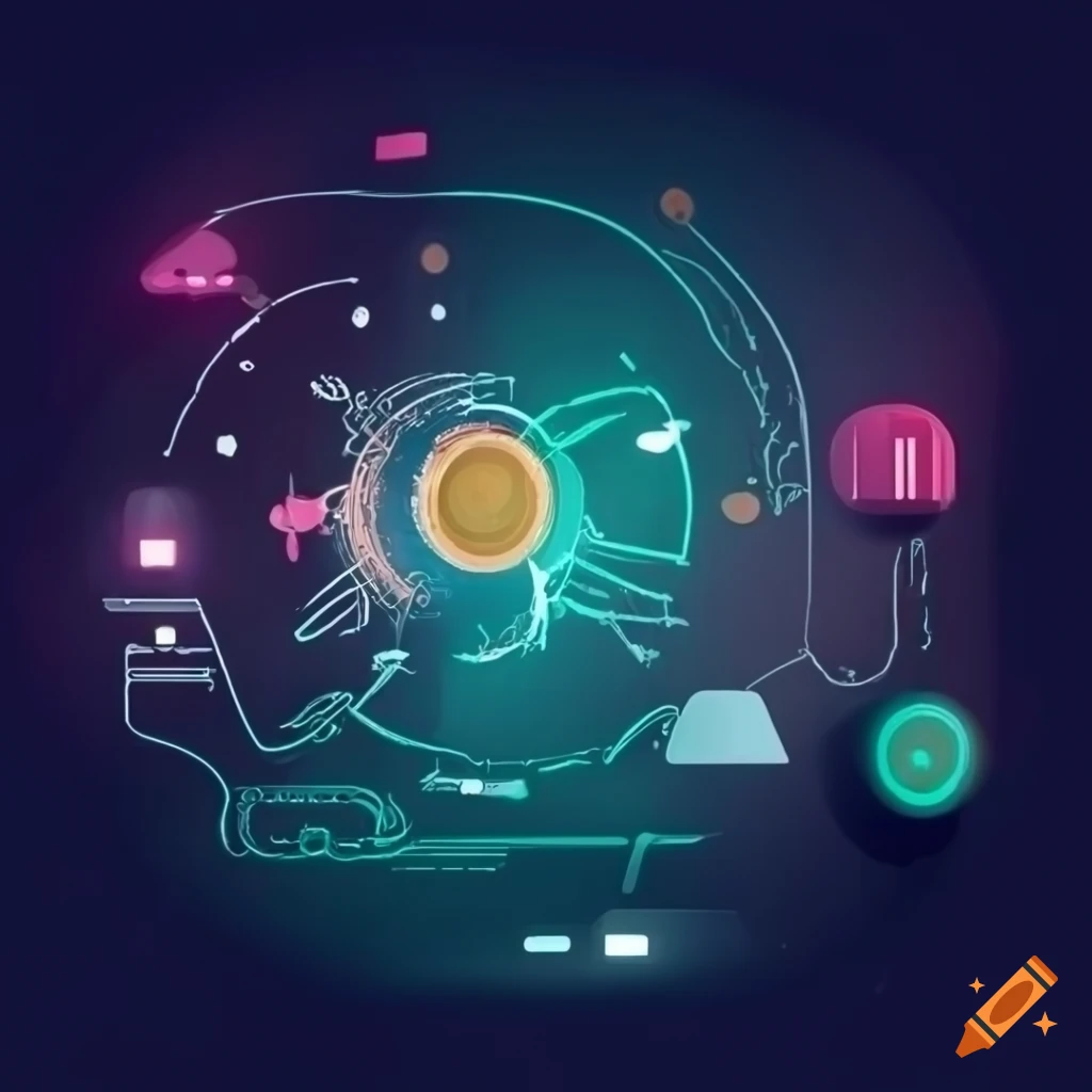 It programming integration concept as web wallpaper on Craiyon