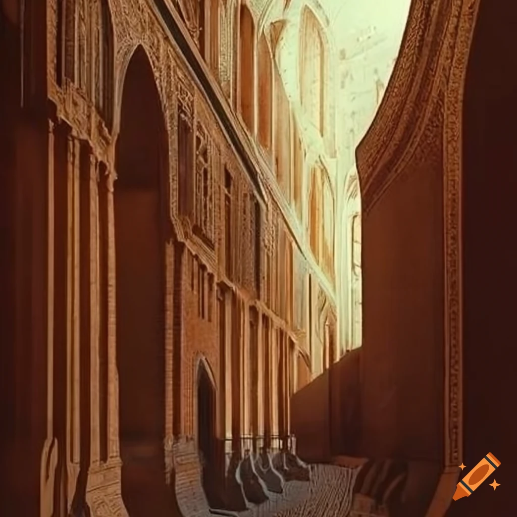 Iranian architecture magazine cover on Craiyon