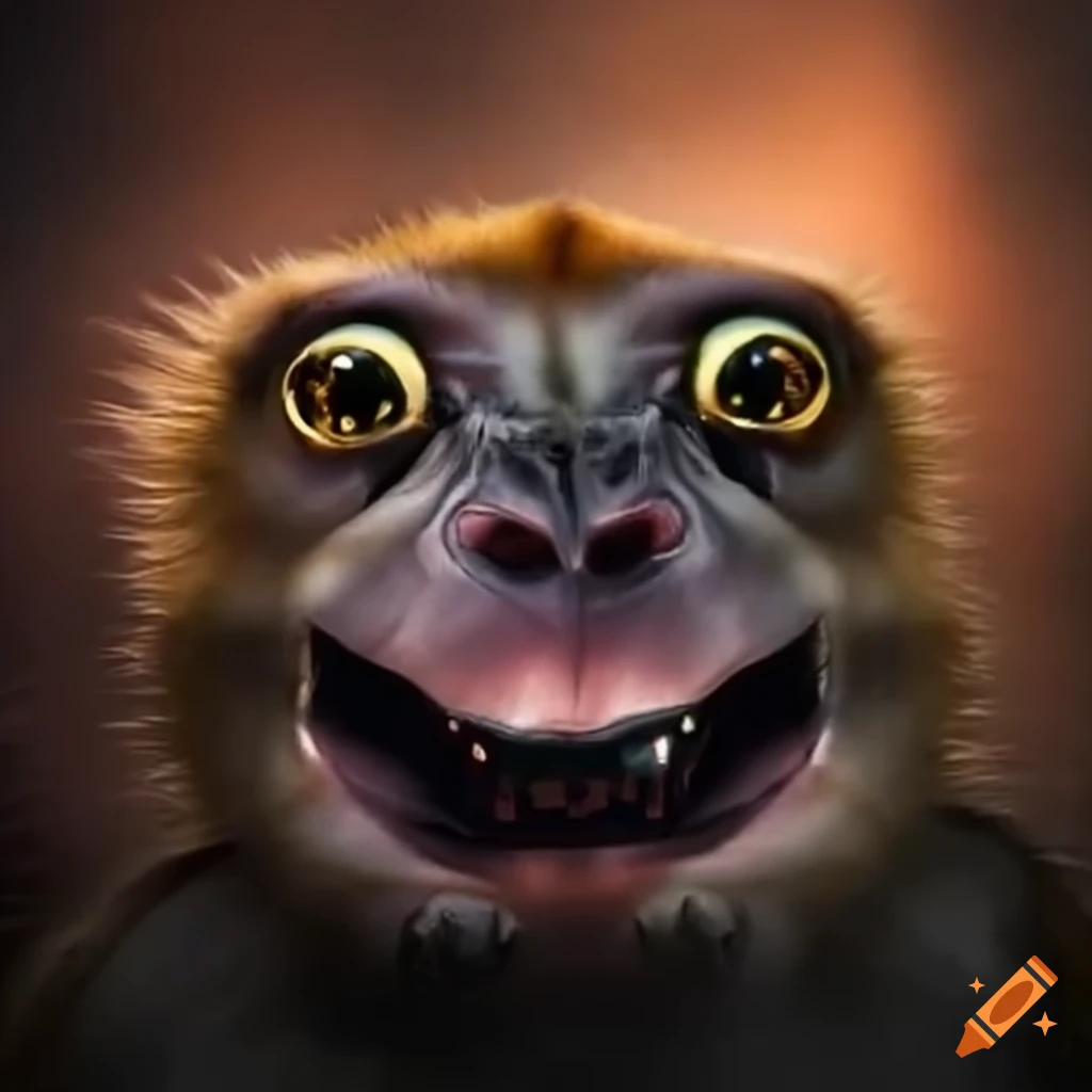 Monkey driving a lamborghini on Craiyon