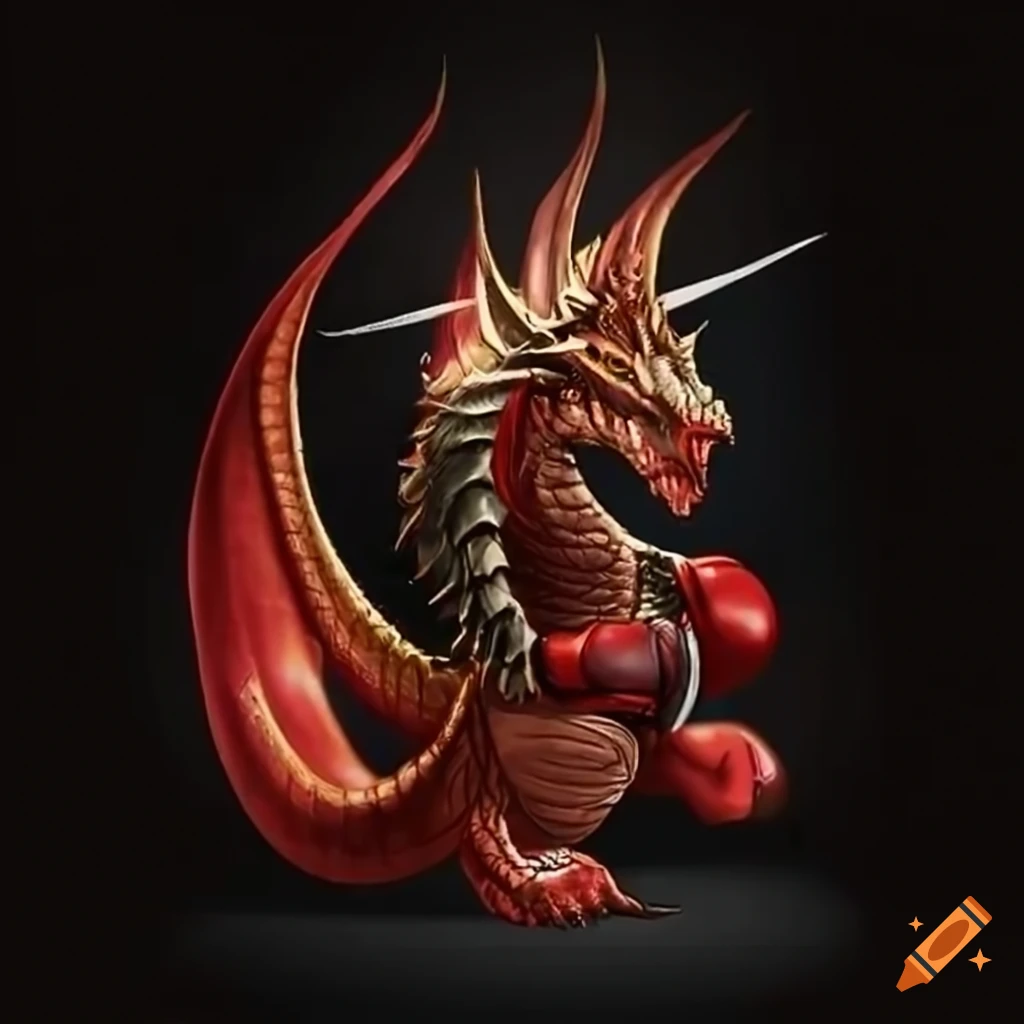 Boxing dragon on Craiyon