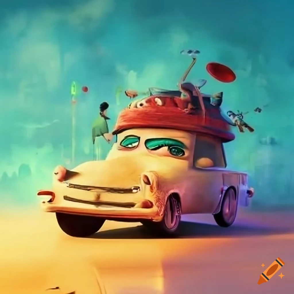 Pixar movie poster with text \ on Craiyon