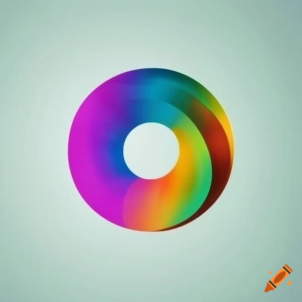 Creative modern corporate logo with interconnected geometric shapes on ...