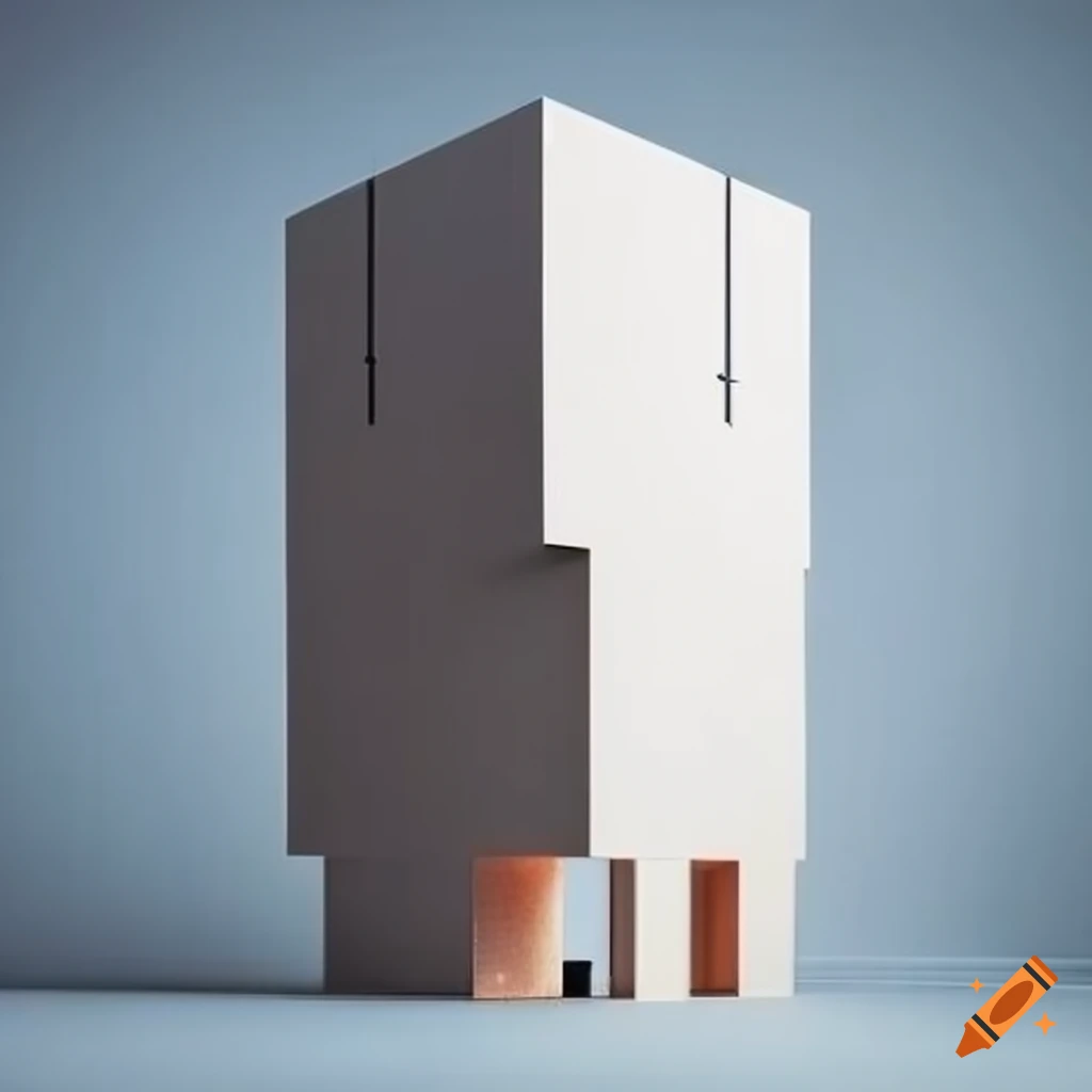 Nordic minimalist tower hideaway architecture on Craiyon