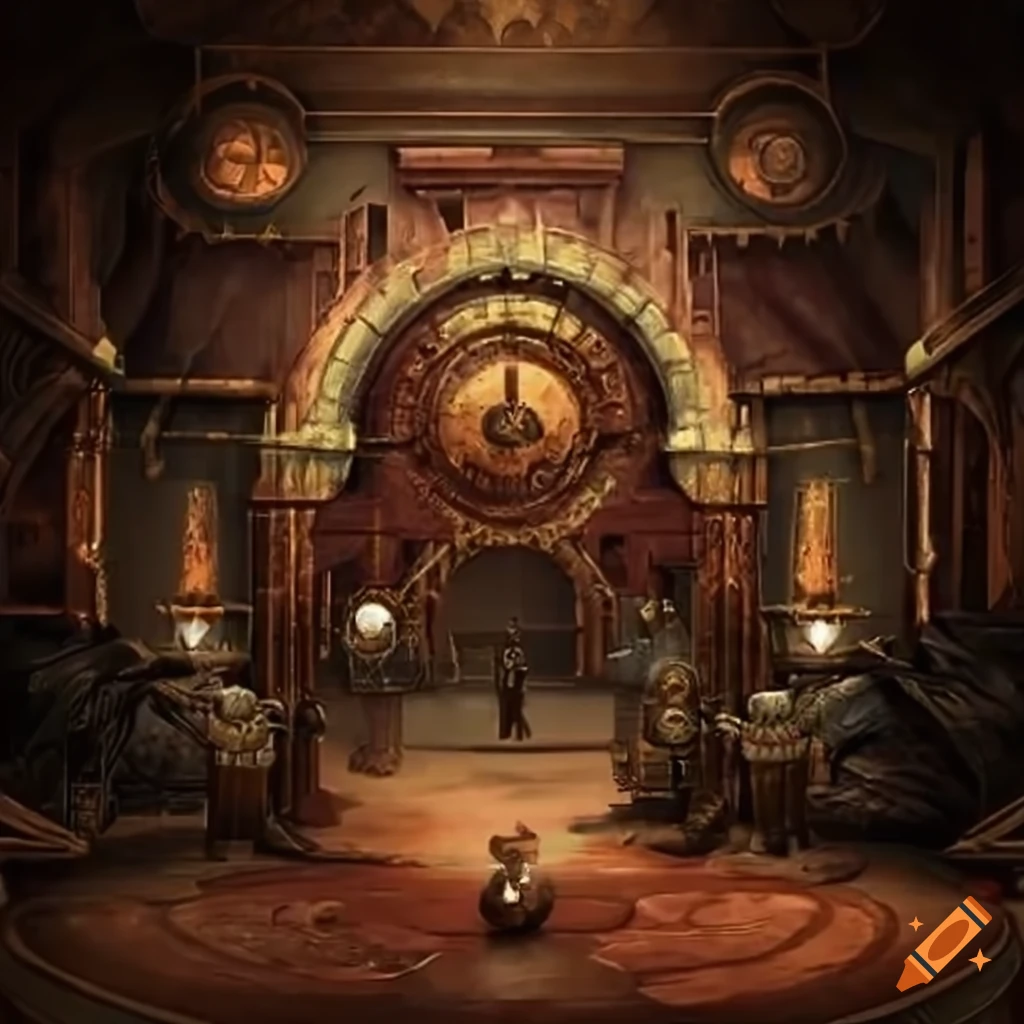 Steampunk gladiator arena on Craiyon