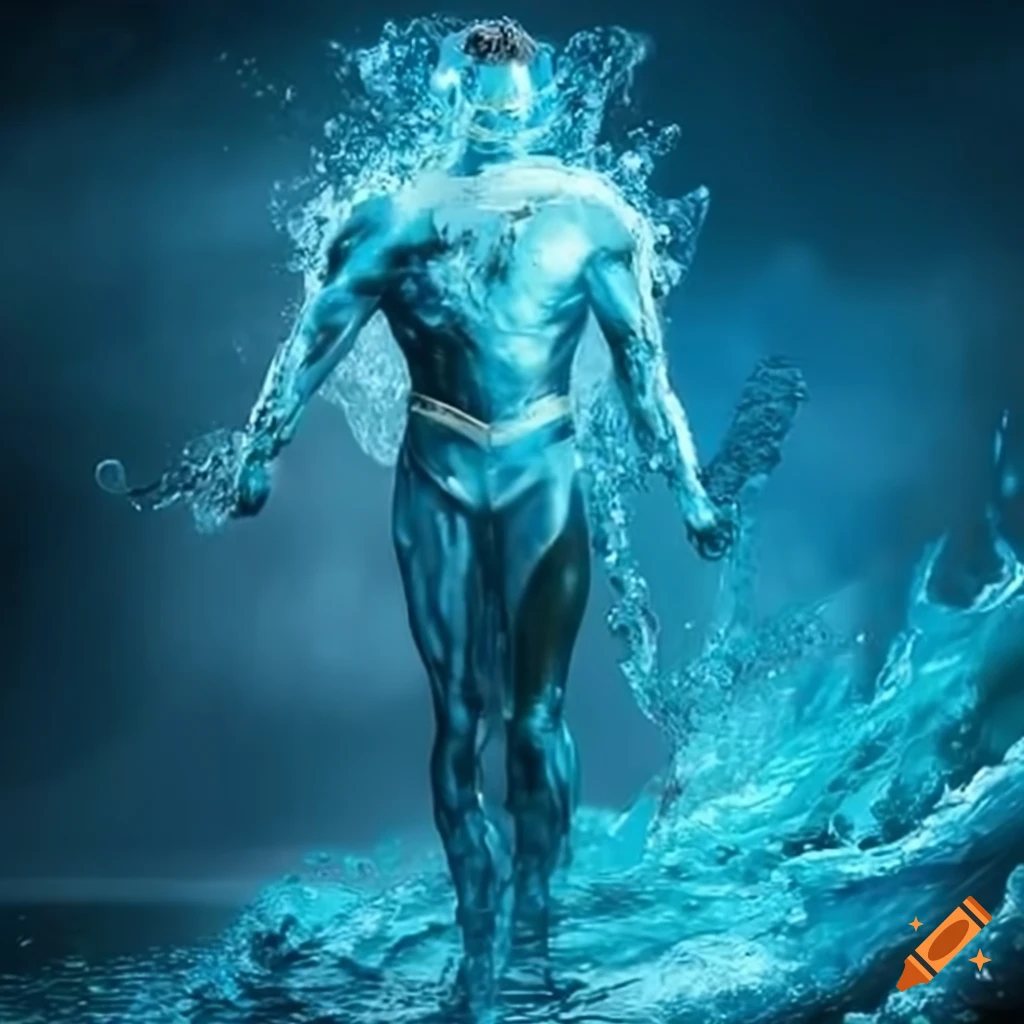 Water superhero on Craiyon