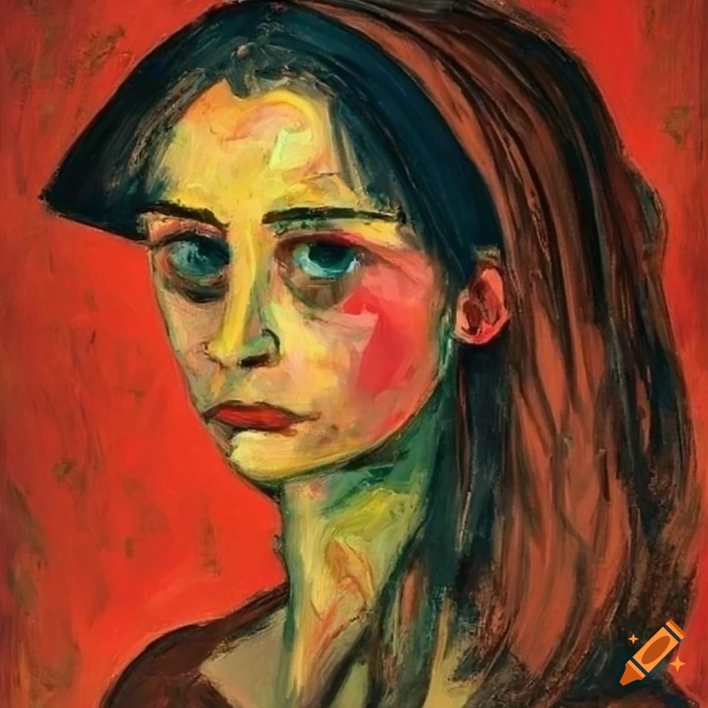 Girl inspired by german expressionist otto mueller style on Craiyon