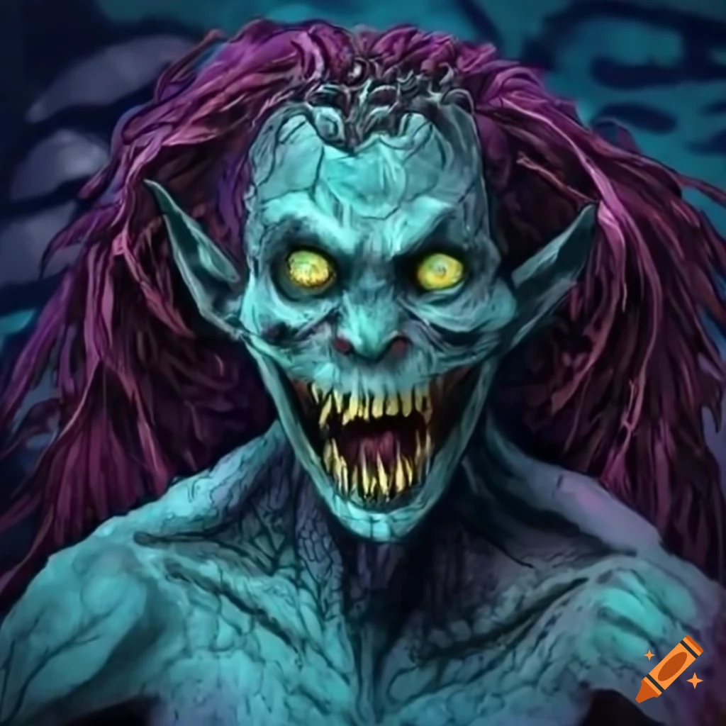 Illustration of jefrey the monster with invisibility and underwater ...