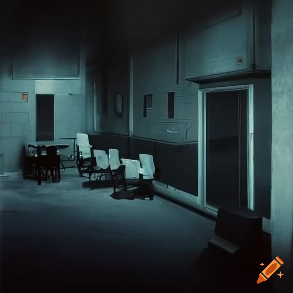 Police station interior in the 80s on Craiyon