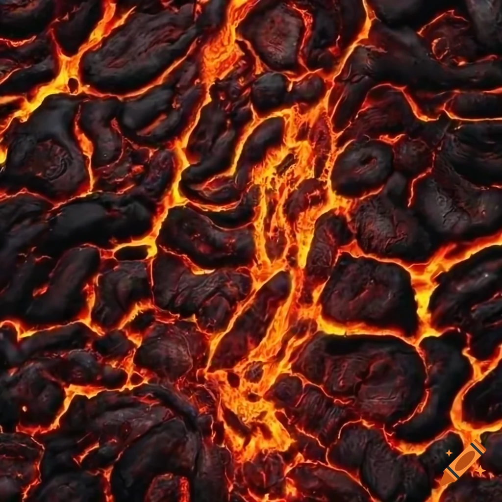 Molten lava texture background on Craiyon