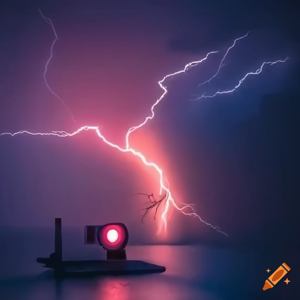 Zeus throwing lightning and holding a super vacuum ventilation fan on ...