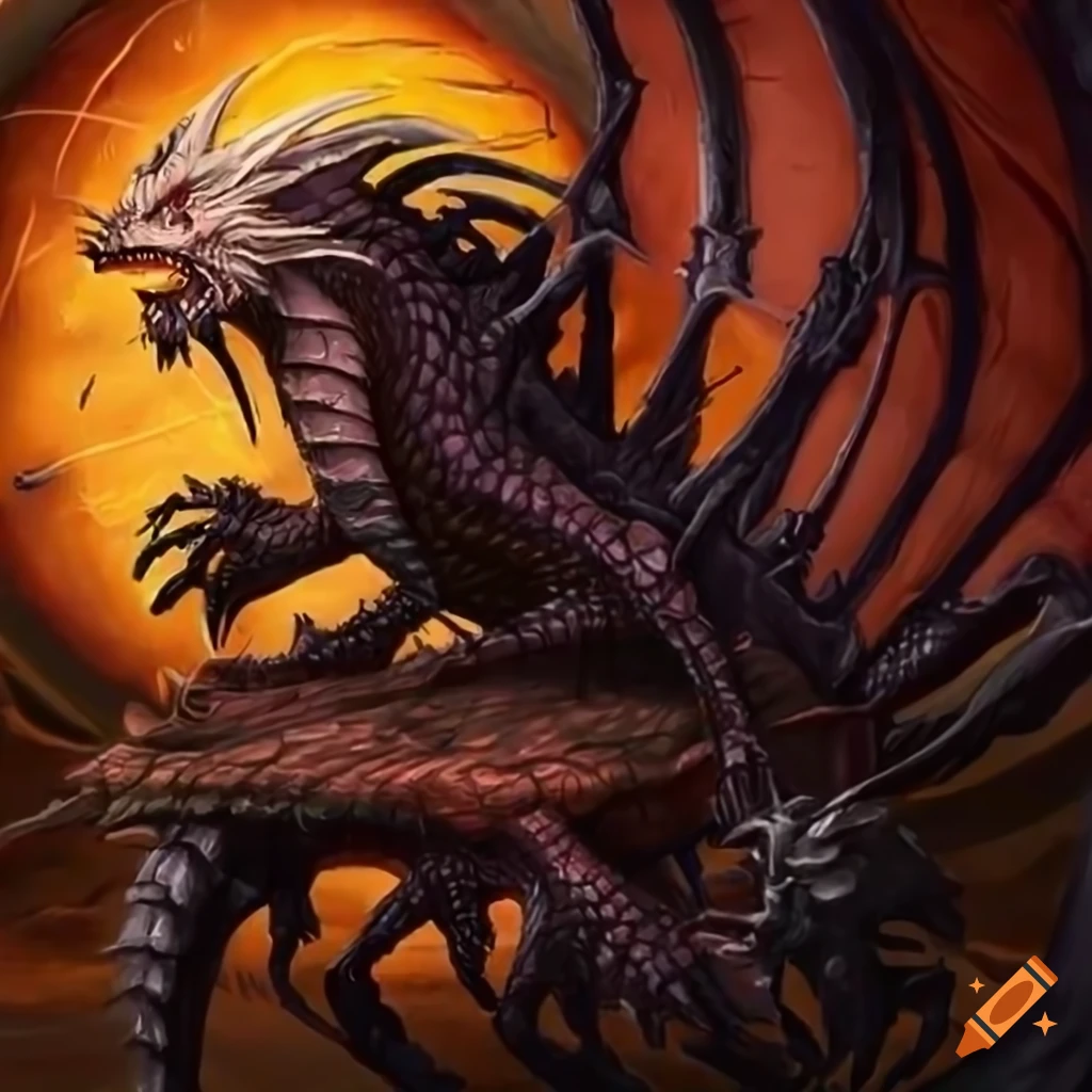 Ancient spider dragon from dungeons & dragons on Craiyon