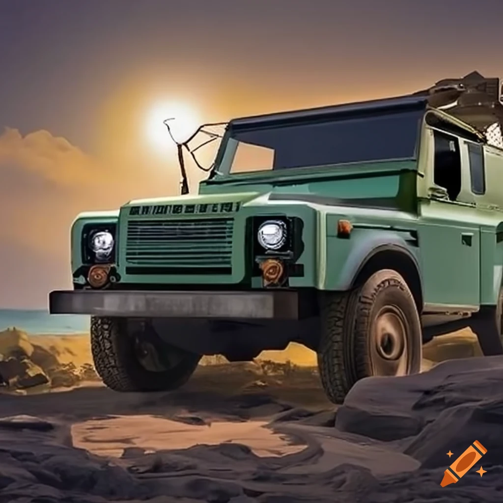 Eco-friendly land rover vehicle on Craiyon