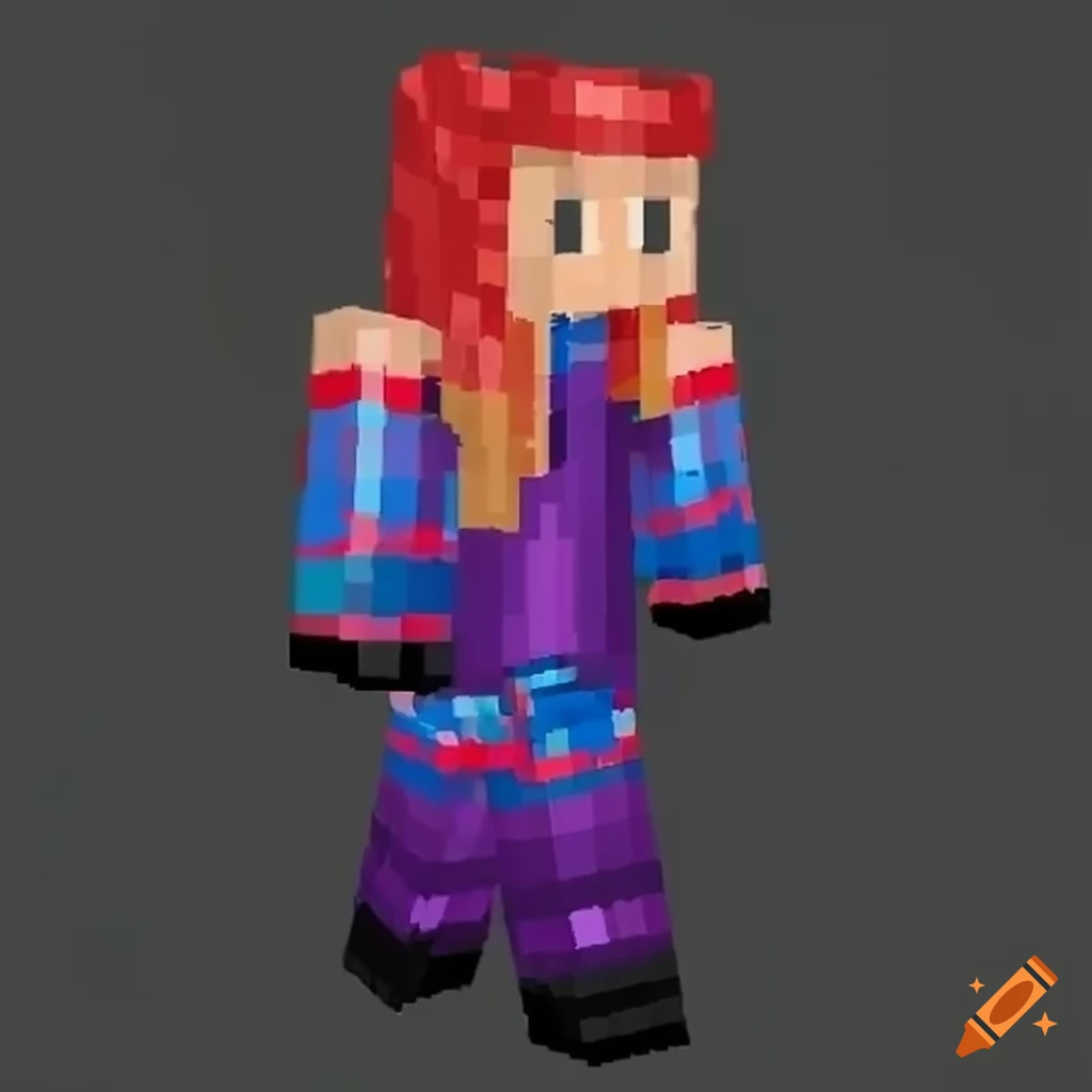 Iggy azalea in minecraft skin style on Craiyon