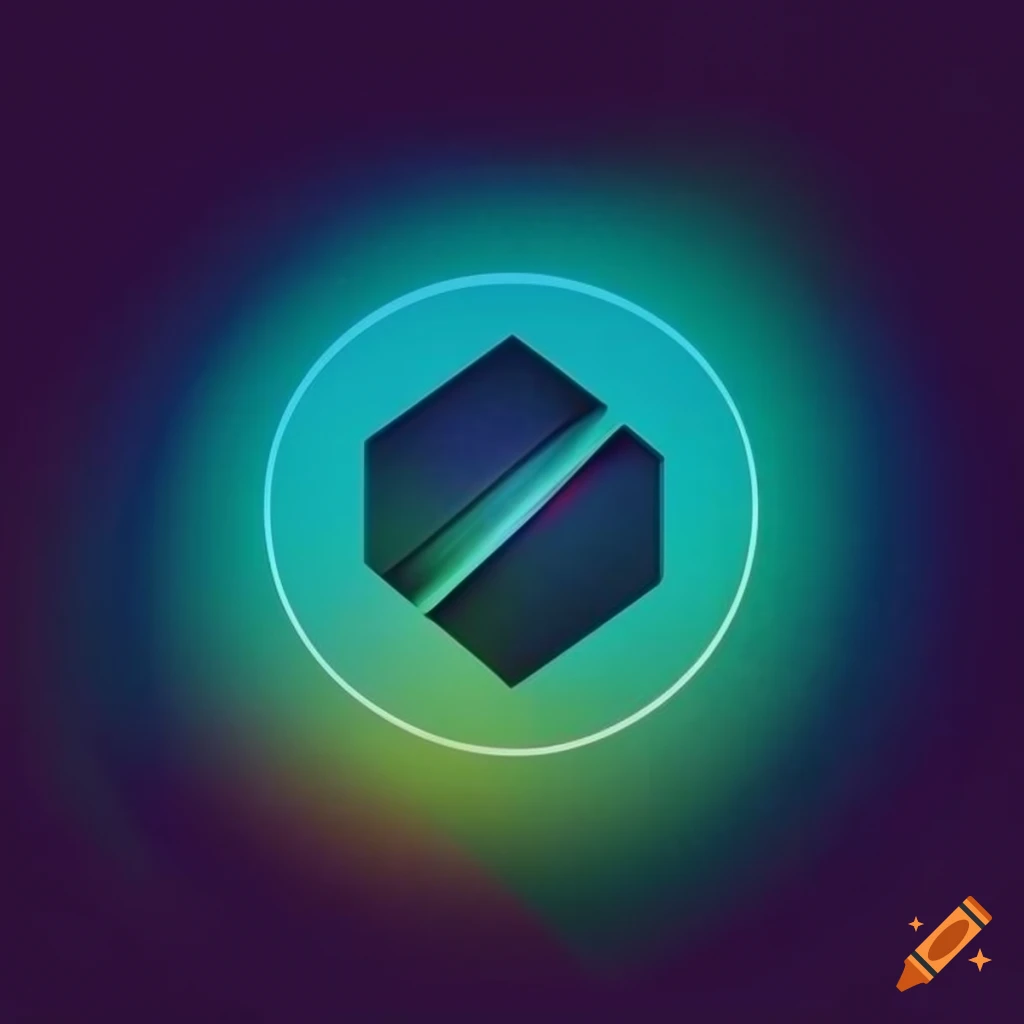 Modern corporate logo with interconnected geometric shapes on Craiyon