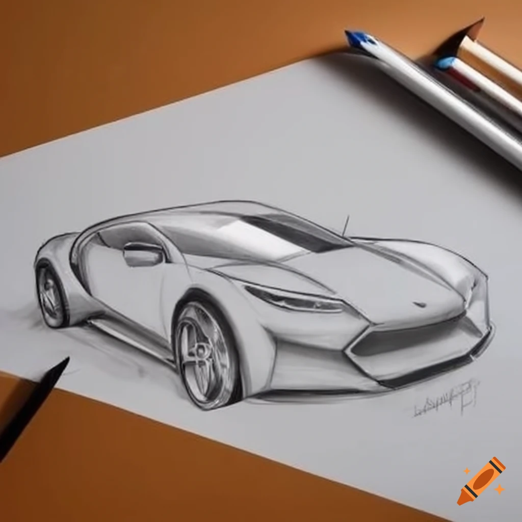 High-performance luxury sports car on Craiyon