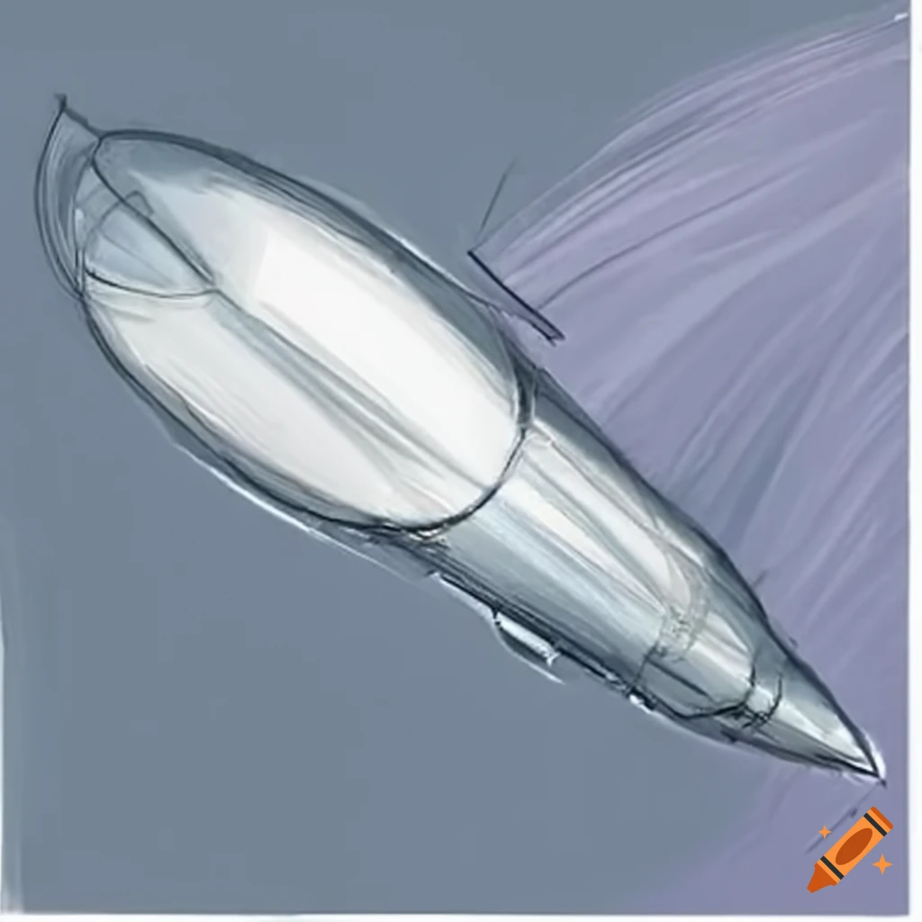 Hypersonic velocity projectile on Craiyon