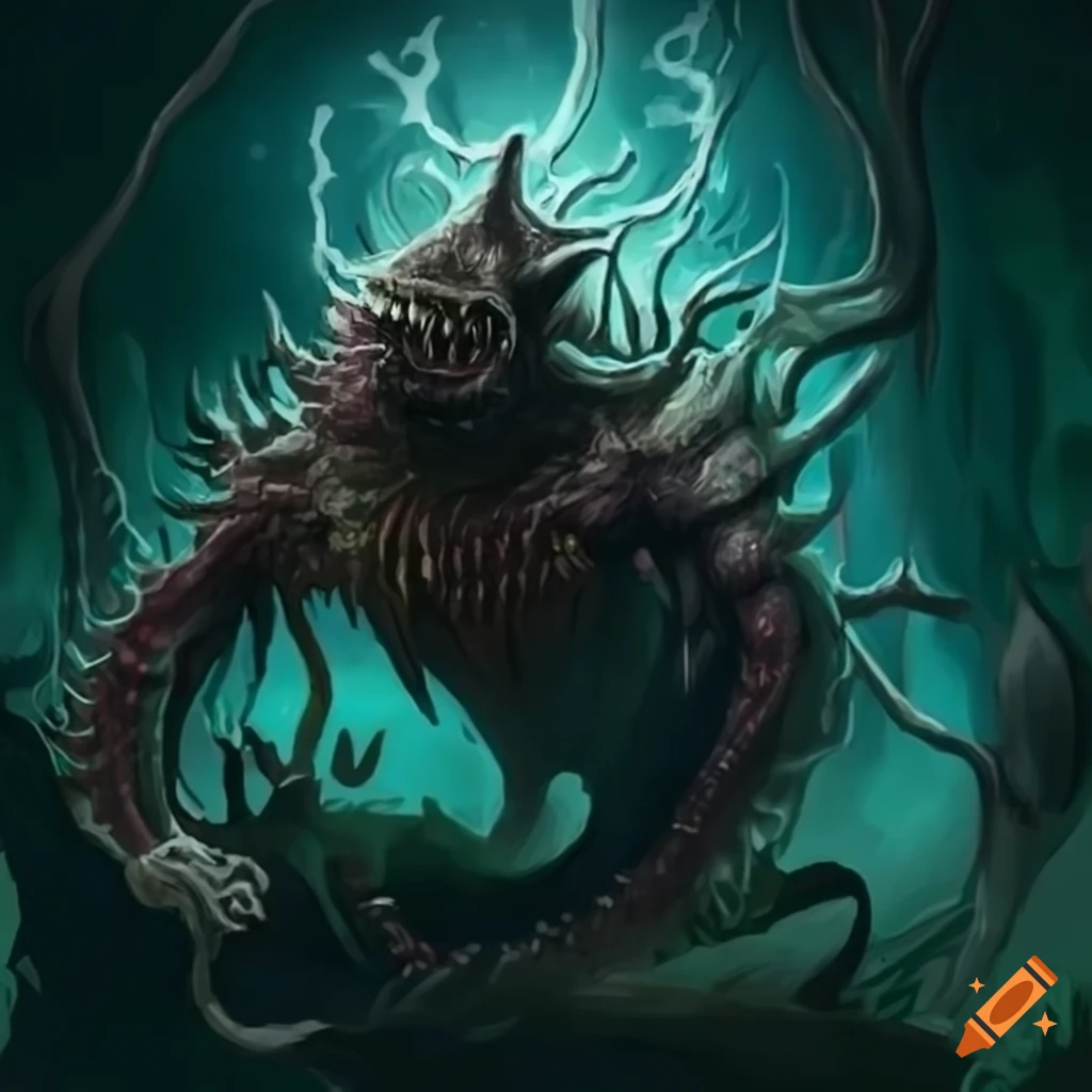 Eldritch monster on Craiyon