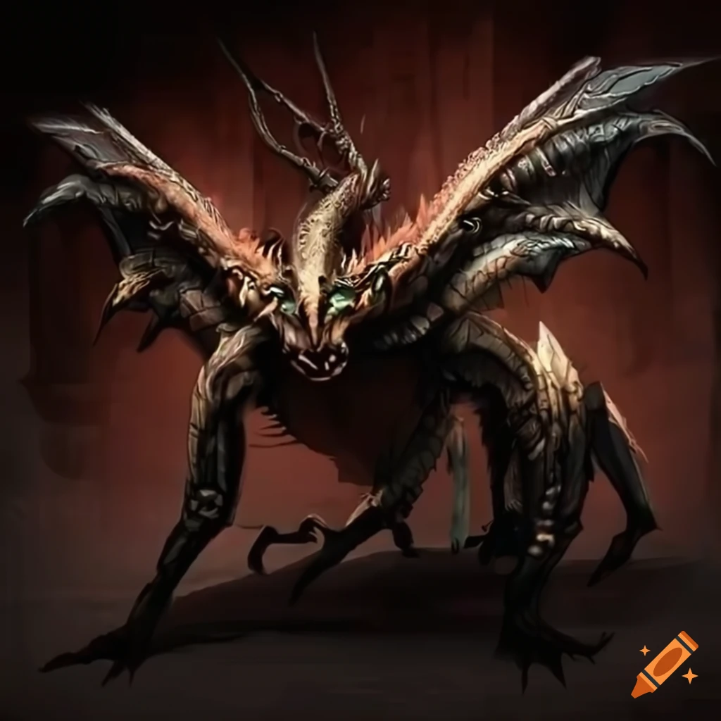 Ancient Spider Dragon on Craiyon