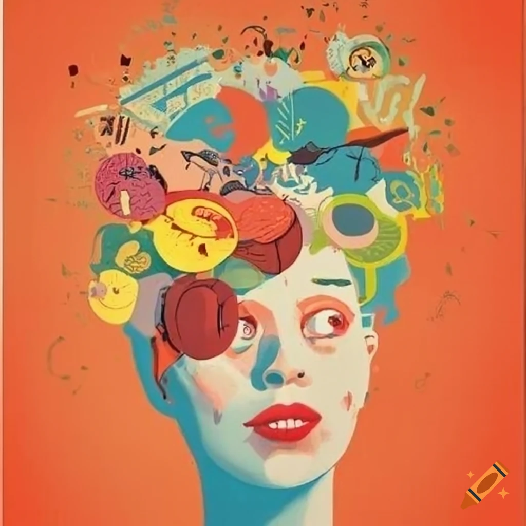 Vintage poster with a unique expression of celebration on Craiyon