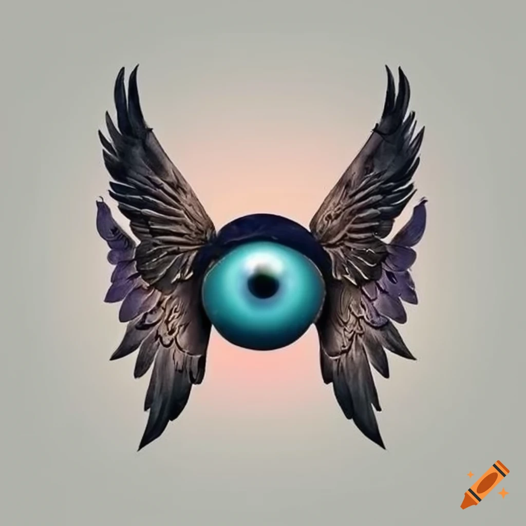 Ojo con alas para logotipo de una colonia on Craiyon