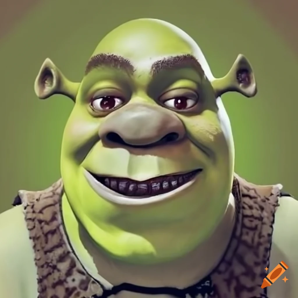 Shrek character on Craiyon