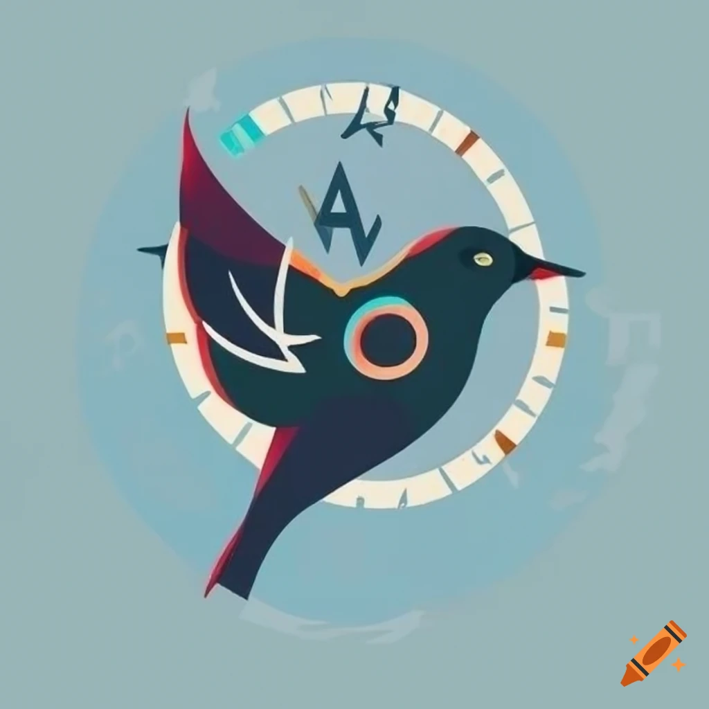 Bird compass logo on Craiyon