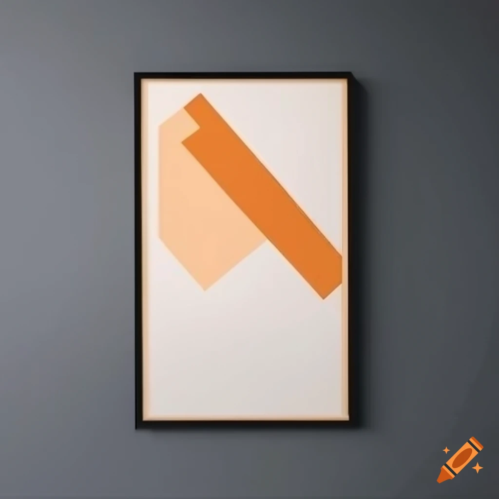 Simple geometric abstract artwork in minimalist style on Craiyon