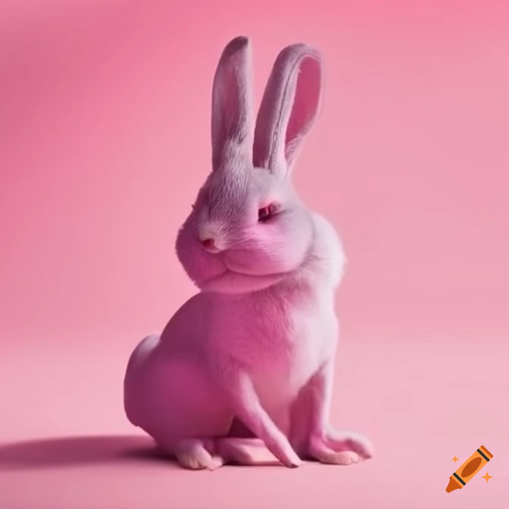 Pink bunny on Craiyon