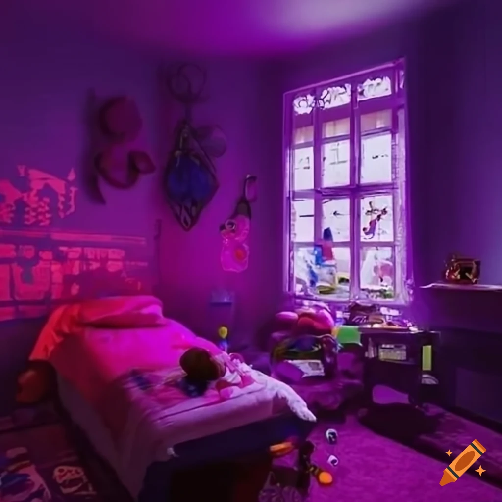 Weirdcore and punk aesthetic room with stuffed animals and squish ...