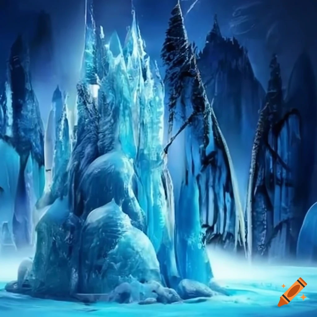 Ice magical kingdom on Craiyon