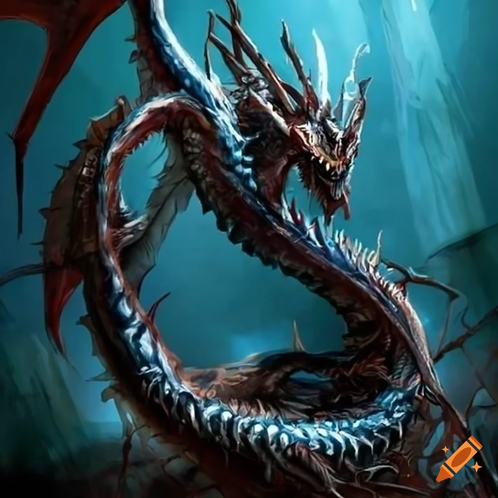 Ancient spider dragon on Craiyon