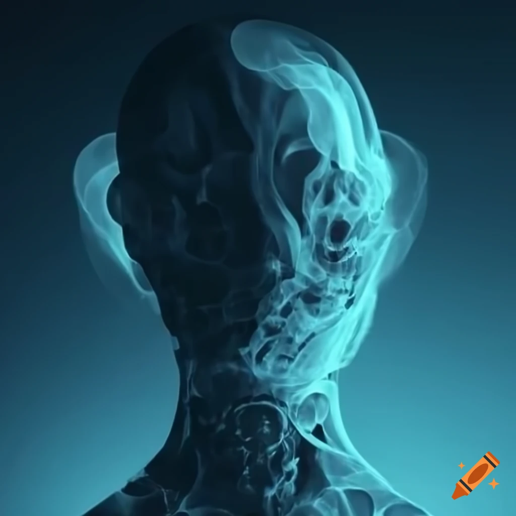 X-ray robot depiction of wave function collapse on Craiyon