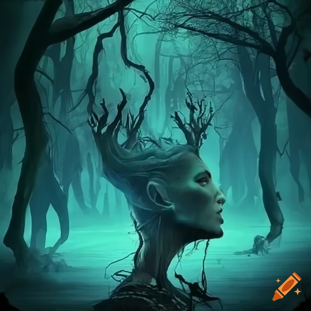 Deep forest psychedelic on Craiyon