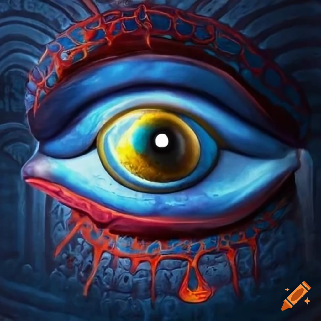 Eye of horus symbol with lateralus text on Craiyon