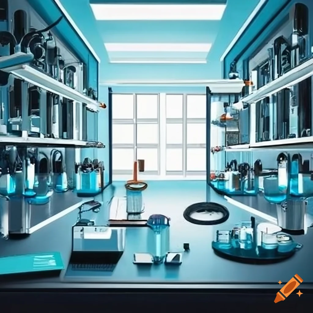 Science lab room interior on Craiyon