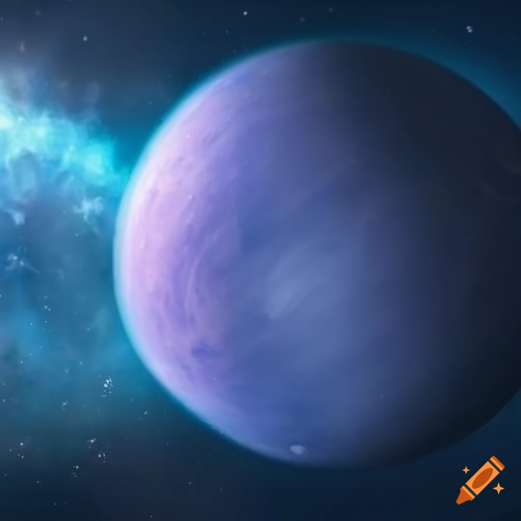 Periwinkle planet on Craiyon