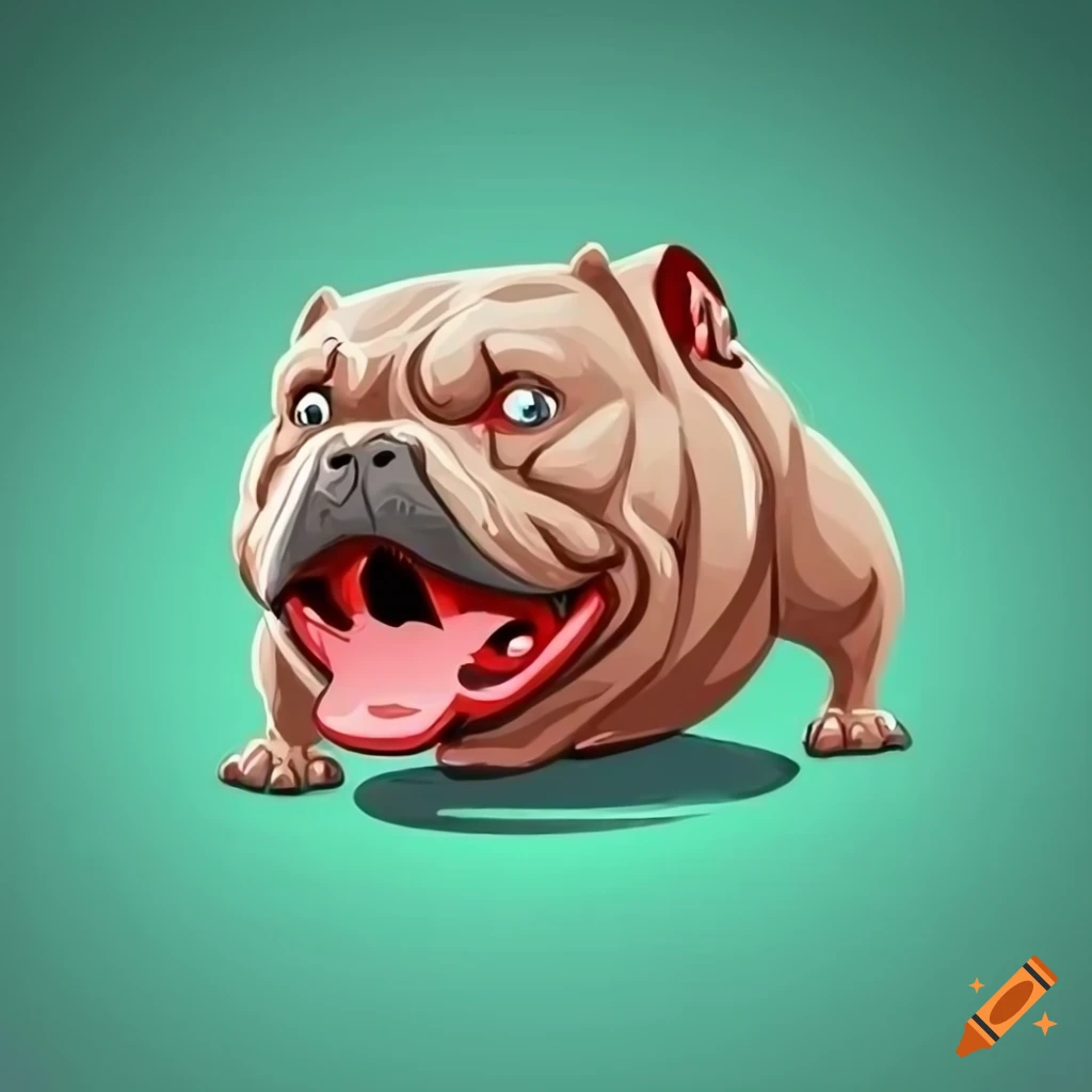 Retro style richy rich cartoon theme micro bully logo on Craiyon