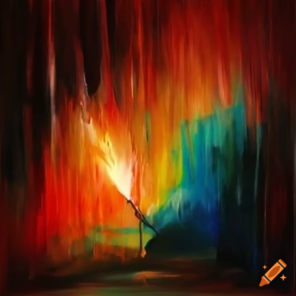 Painting with watercolors using light strokes on Craiyon