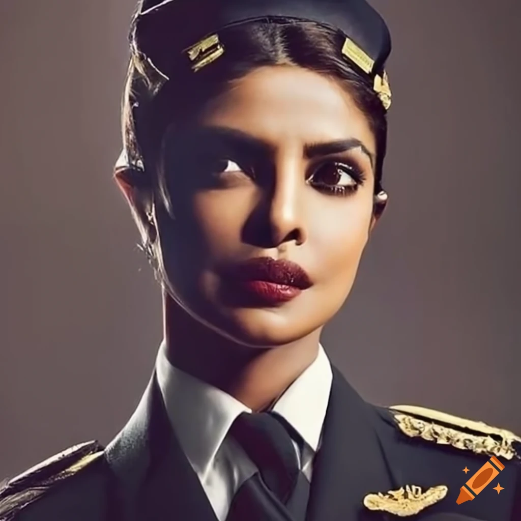 Bollywood actress priyanka chopra elegant in an airline pilot uniform ...