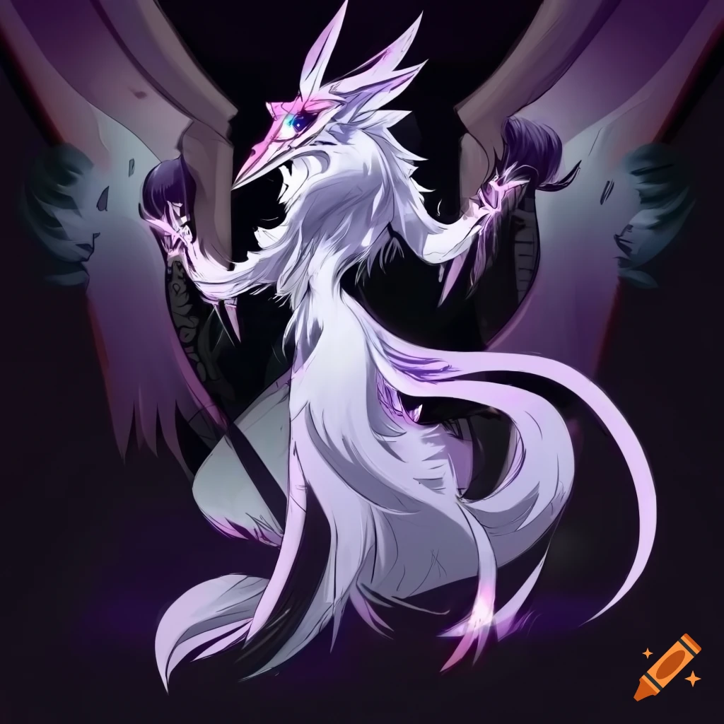 Fantastical Anthro Avian Goat Demon In Anime Style On Craiyon