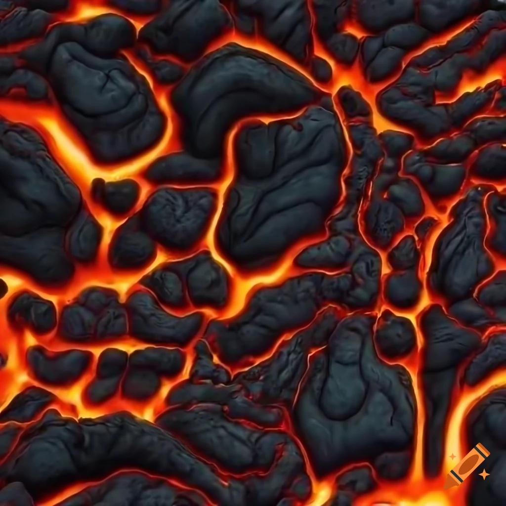 Molten lava texture background on Craiyon