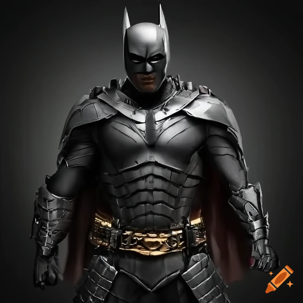 High-tech dark knight armor inspired by batman design on Craiyon