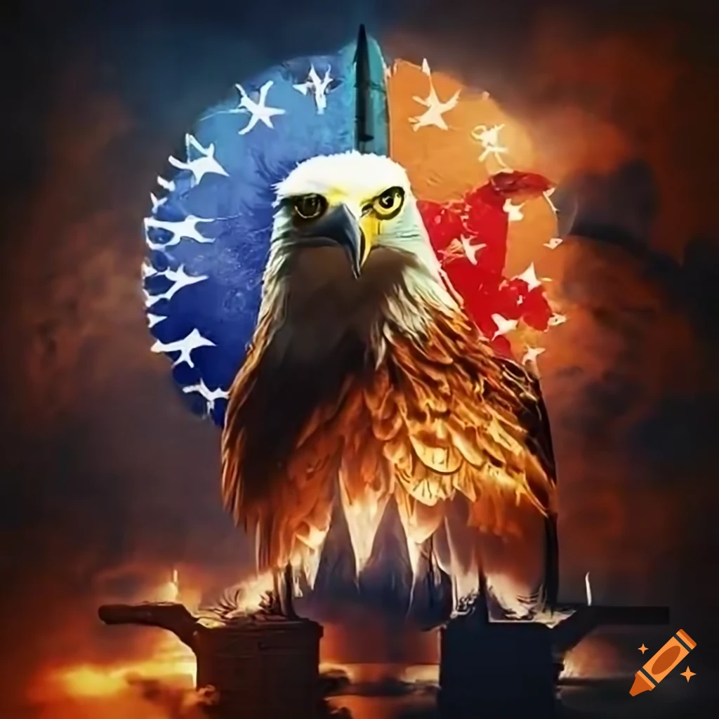 Political party poster with a majestic eagle and the word SUPERTARIAN ...