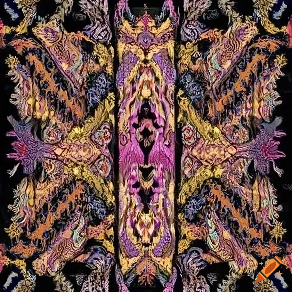 Digitalized design of maranao textiles on Craiyon