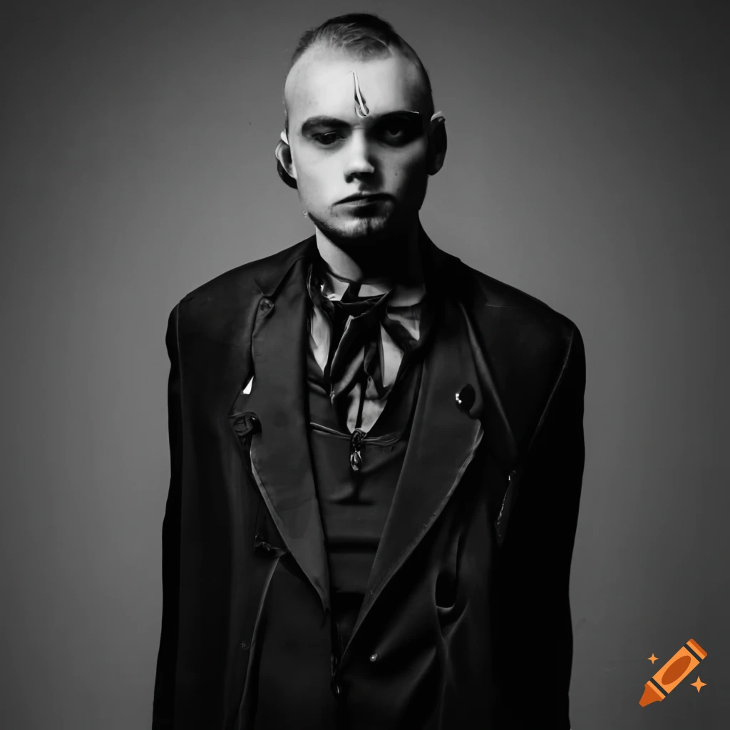 Punk rock band in edgy formal wear on Craiyon