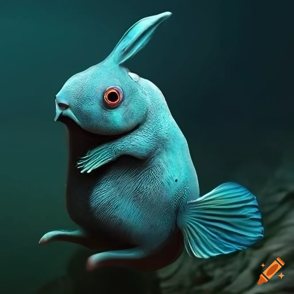 Bunny fish creature on Craiyon